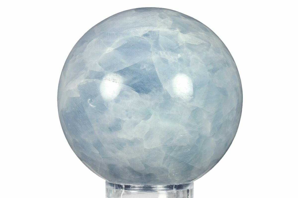 3.65" Polished Blue Calcite Sphere - Madagascar (#277154) For Sale ...
