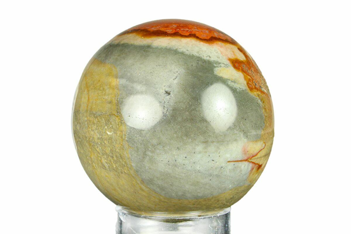 2.2" Polished Polychrome Jasper Sphere - Madagascar (#280490) For Sale - FossilEra.com