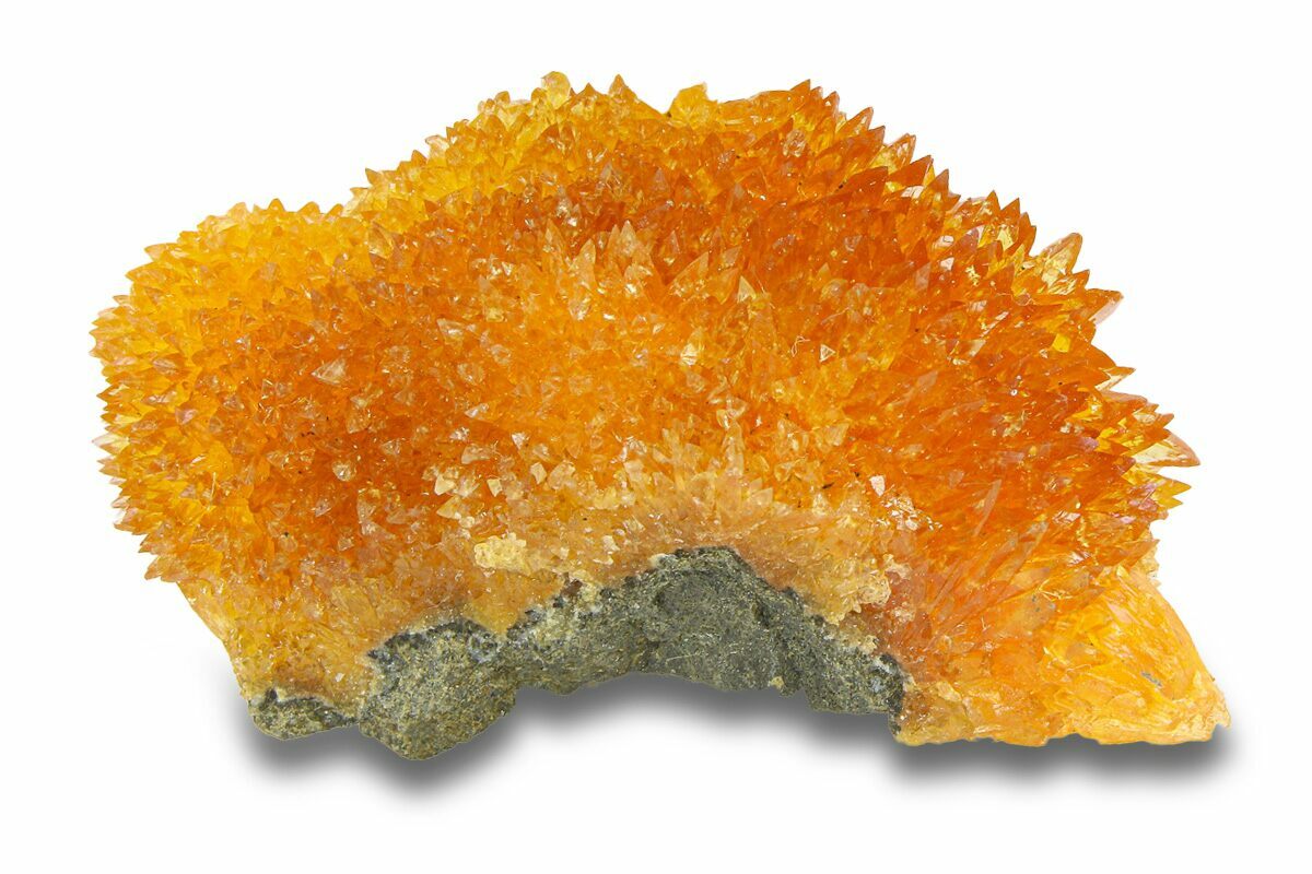 2.05" Intense Orange Calcite Crystal Cluster - Poland (#282209) For ...