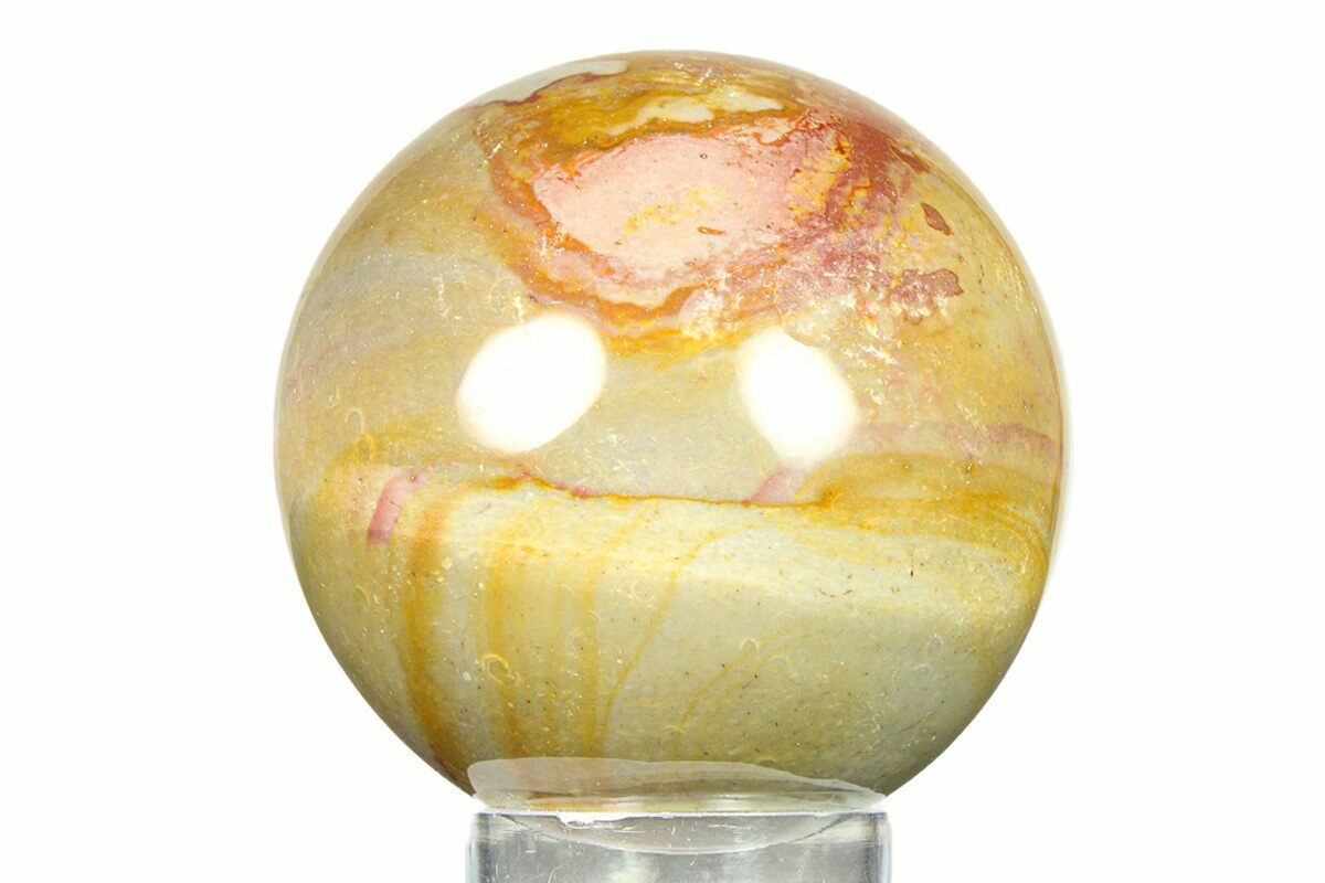 2.35" Polished Polychrome Jasper Sphere - Madagascar (#283265) For Sale - FossilEra.com