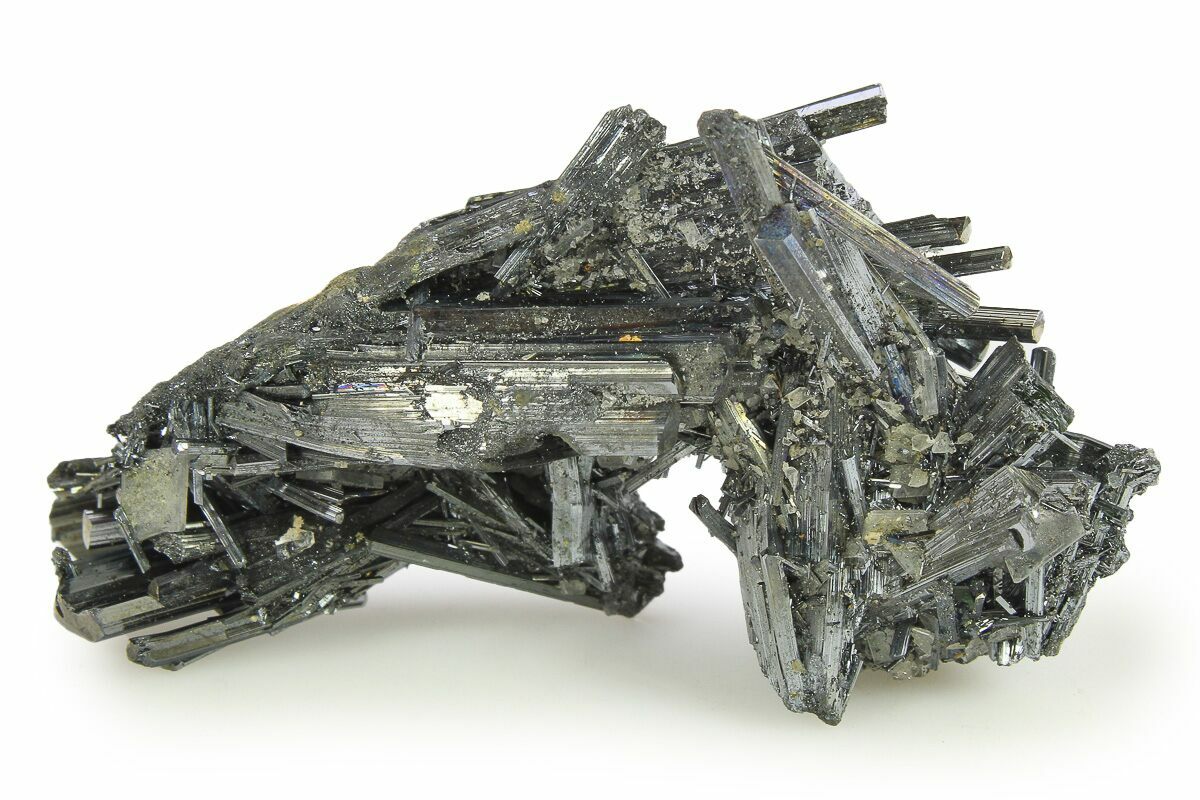 1.95" Very Lustrous Metallic Stibnite Crystals - Jiangxi, China ...