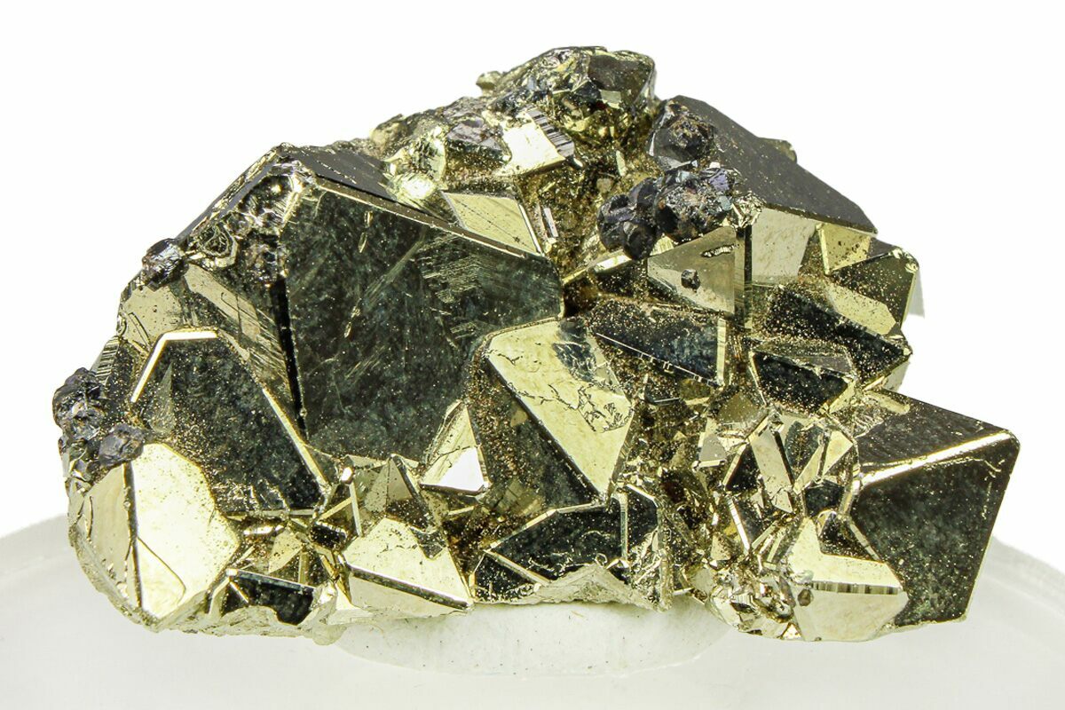 1.2" Octahedral Pyrite Crystal Cluster - Peru (#301955) For Sale ...