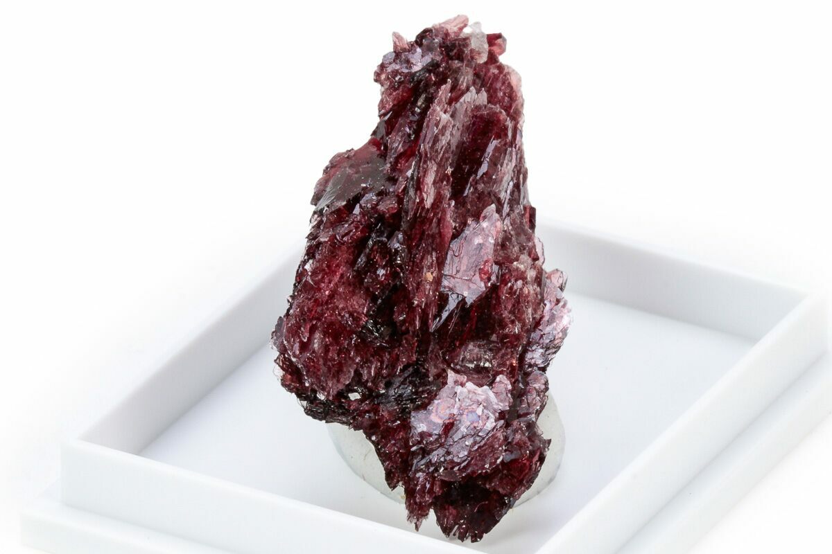 1.4" Lustrous Red Alurgite Crystal Cluster - South Africa (#305482) For ...