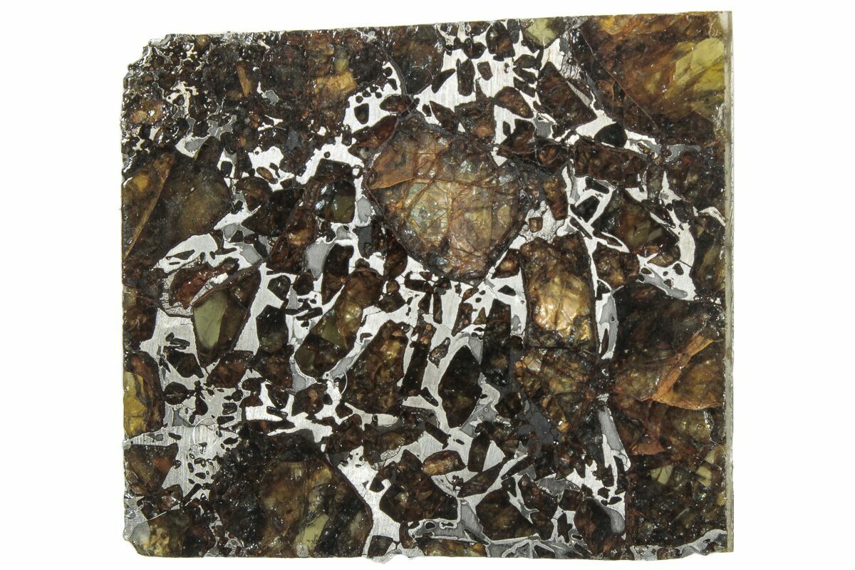 1.38" Polished Admire Pallasite Meteorite (8.85 g) Slice - Kansas ...