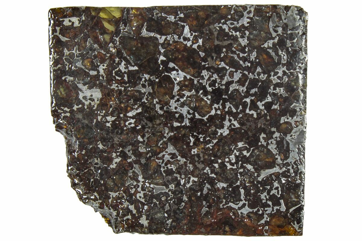 .96" Polished Admire Pallasite Meteorite (3.87 g) Slice - Kansas ...