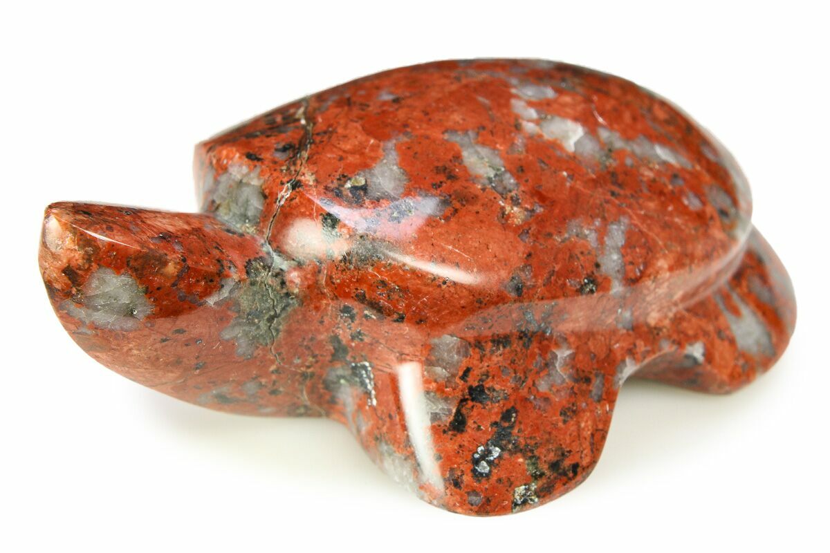 2.25" Carved Red Granite Turtle - Arizona (#308545) For Sale ...