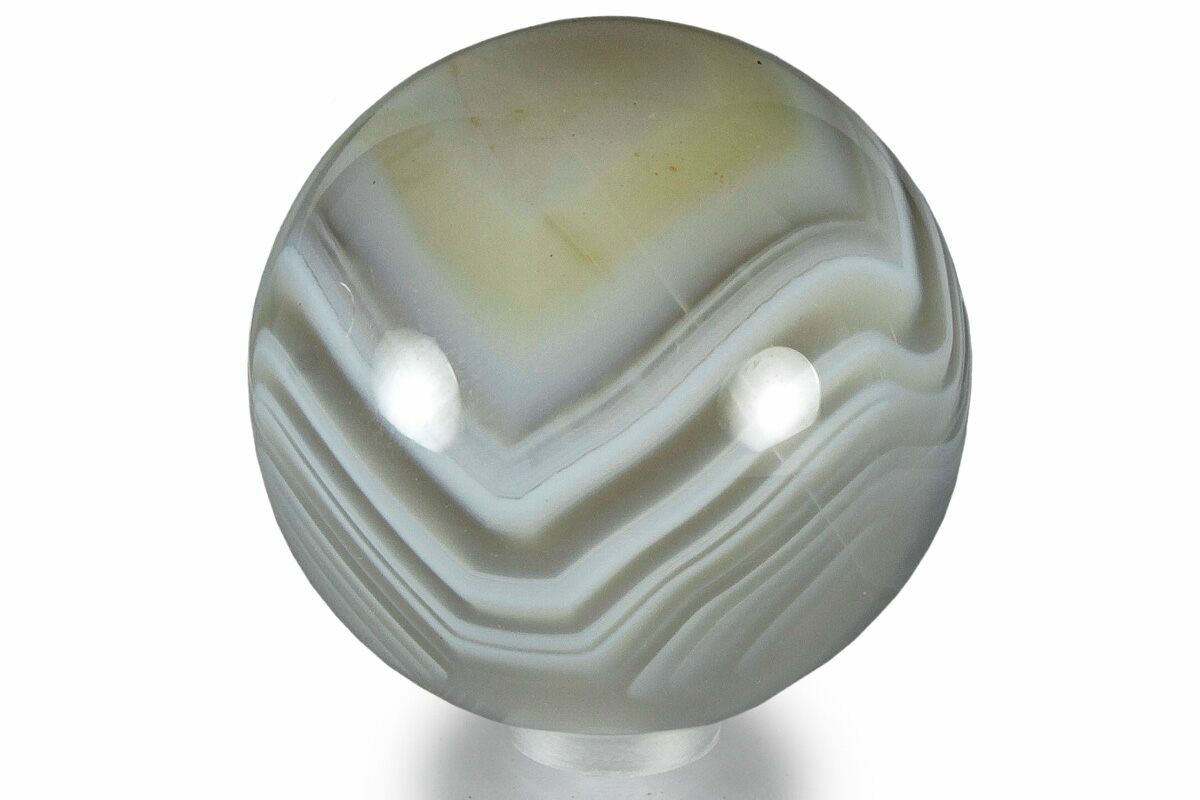 1" Polished Banded Brazilian Agate Sphere (#309188) For Sale ...