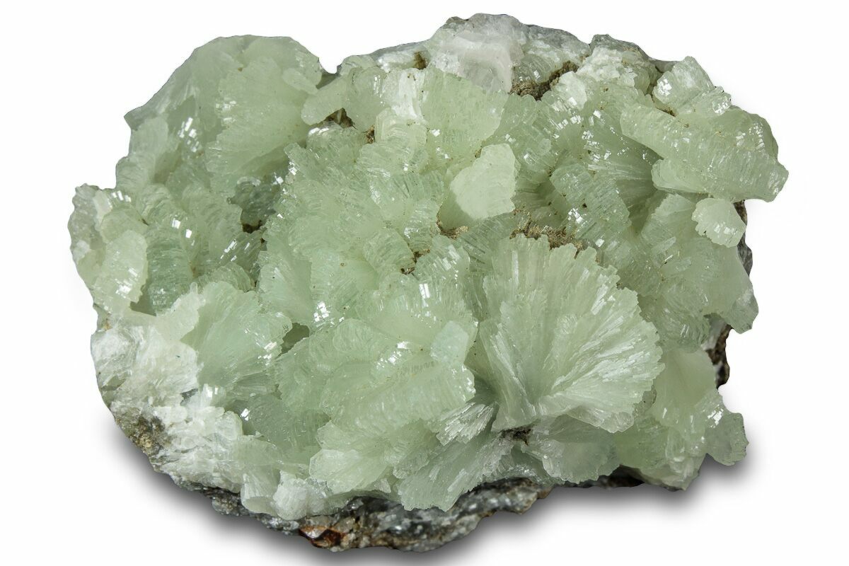 2.1" Sparkly, Green Prehnite Crystals - Morocco (#317180) For Sale ...