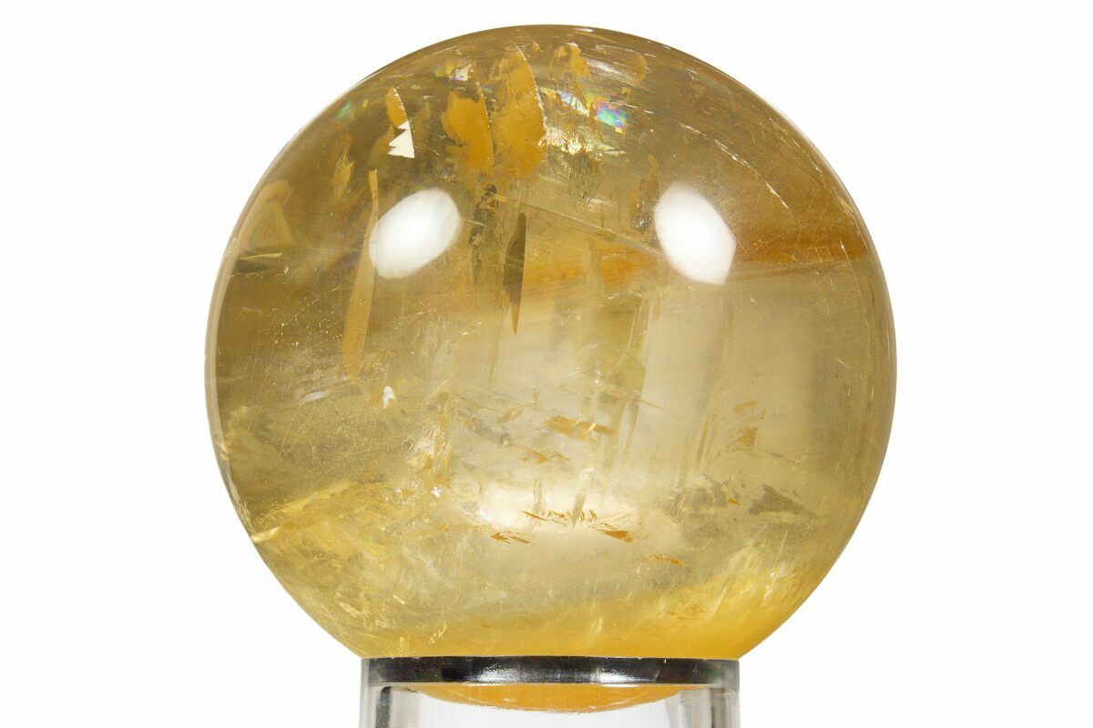 3.2" Polished Honey Calcite Sphere - China (#322992) For Sale ...