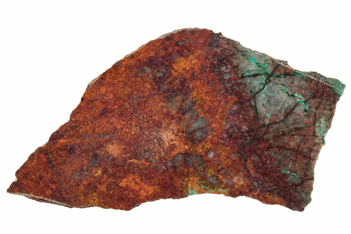 2.3" Vibrant Sonora Sunset (Chrysocolla Cuprite) Slab - Mexico (#323919 ...