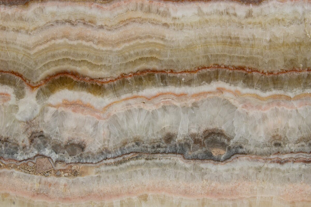 4.8" Polished Banded Travertine Slab - New Mexico (#324321) For Sale ...