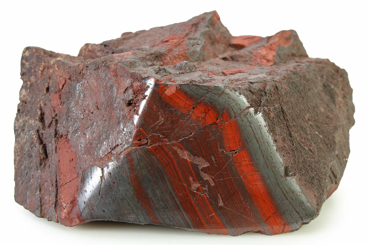 3.6" Polished Banded Iron Formation Section - 2.5 Billion Years ...