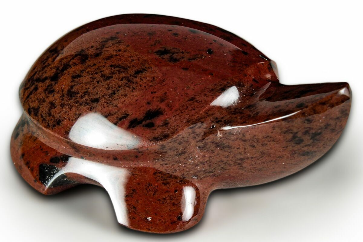 2" Polished Red (Mahogany) Obsidian Turtle - Oregon (#331574) For Sale ...