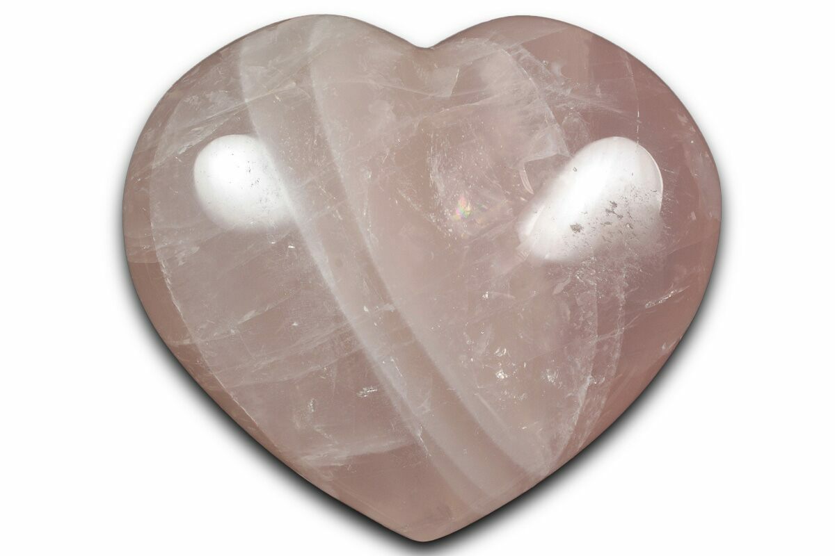 3.35" Polished Rose Quartz Heart - Madagascar (#333905) For Sale ...