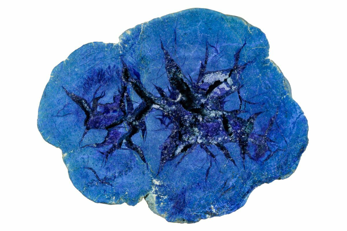 1.5" Vivid Blue, Cut/Polished Azurite Nodule - Siberia (#335241) For ...