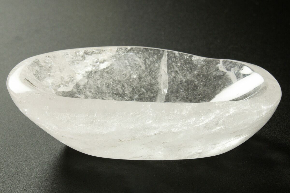 4.15" Polished Clear Quartz Dish - Madagascar (#336439) For Sale ...