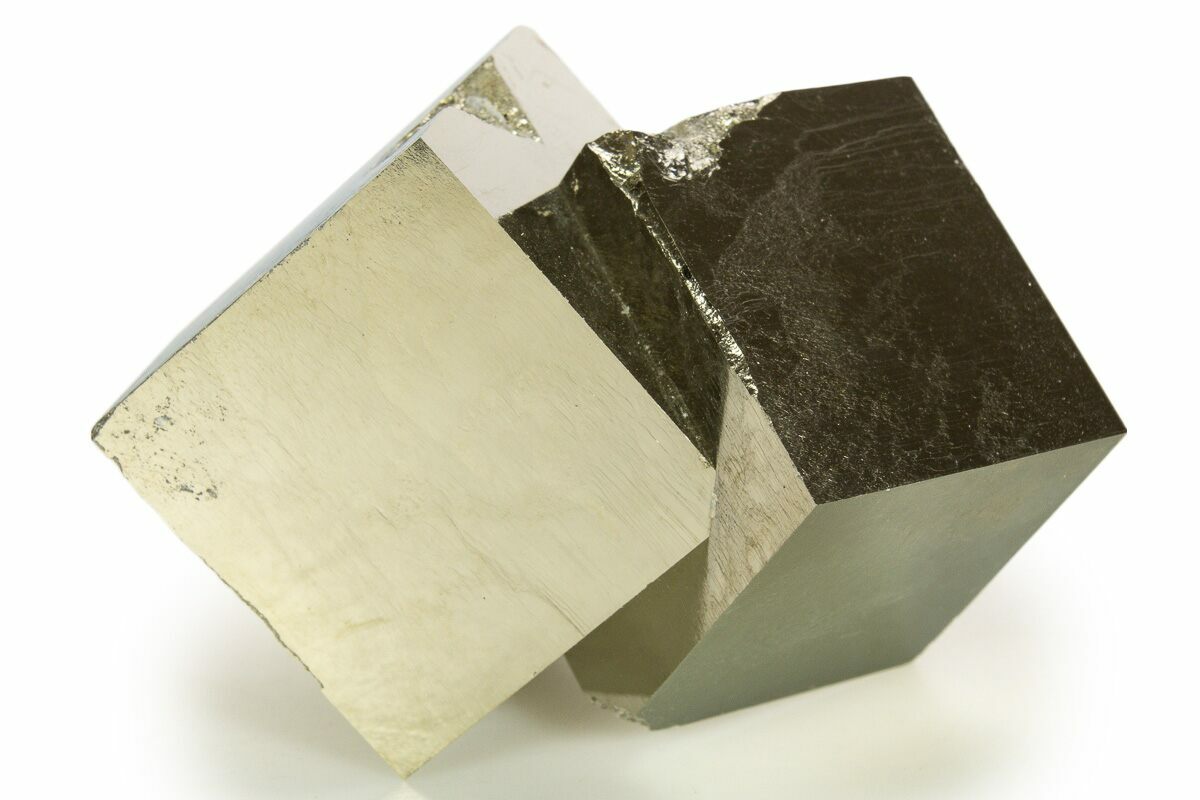 1.95" Shiny, Natural Pyrite Cube Cluster - Navajun, Spain (#337888) For ...