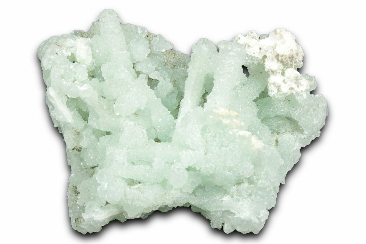 3.3" Sparkly Prehnite Pseudomorph After Laumontite - India (#342414 ...