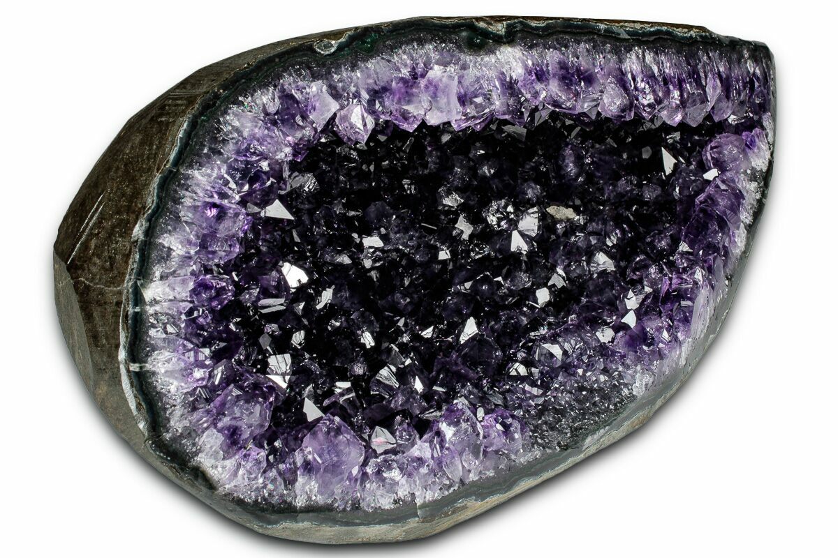 7.8" Sparkly Deep-Purple Amethyst Geode - Uruguay (#342850) For Sale ...