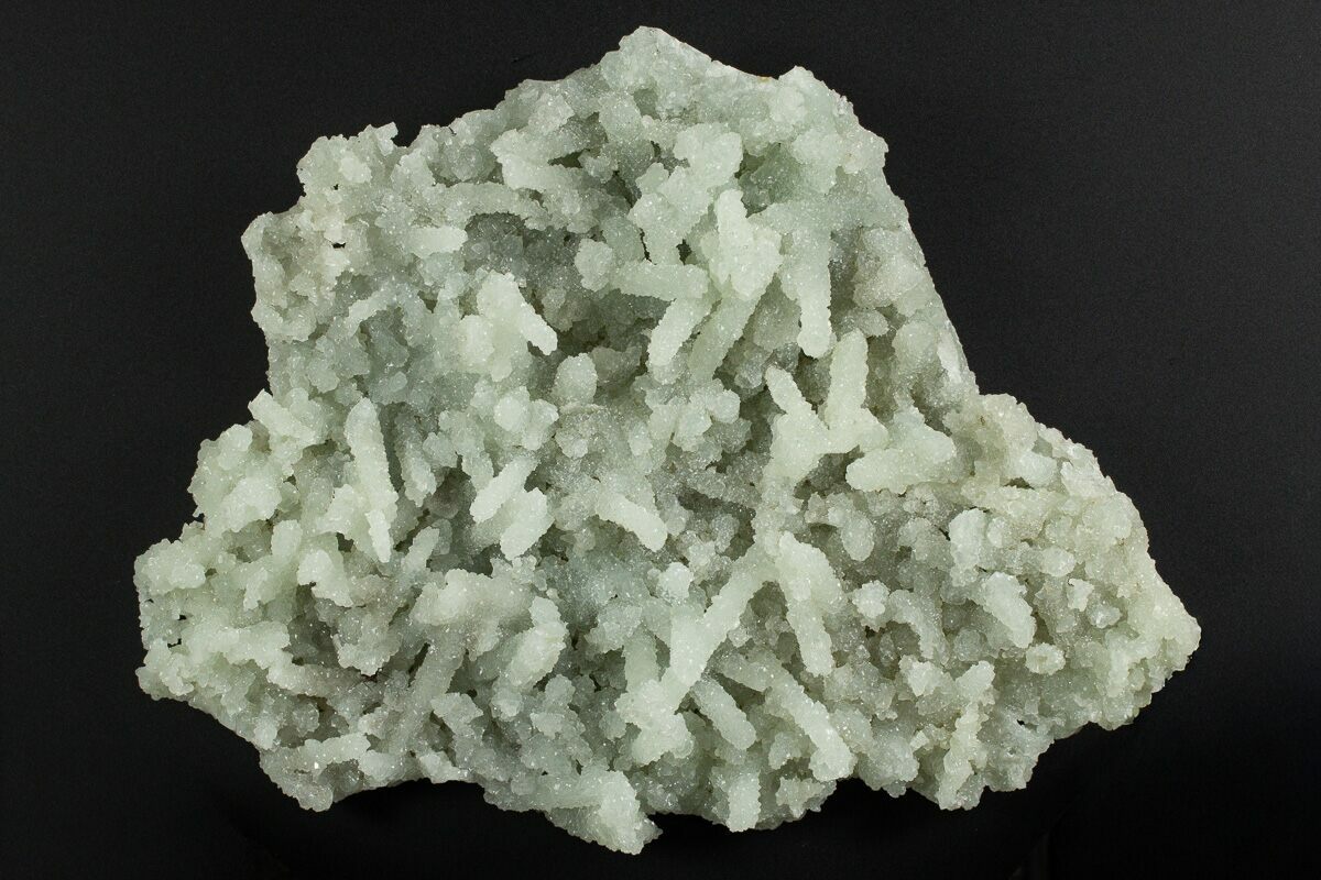 8.9" Sparkly Prehnite Pseudomorph After Laumontite - India (#343209 ...