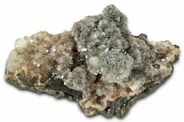 2.7" Peach Stilbite Crystals on Sparkling Heulandite - India (#348357 ...
