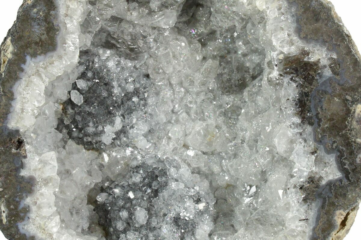 4.3" Las Choyas "Coconut" Geode Half with Quartz & Calcite - Mexico ...